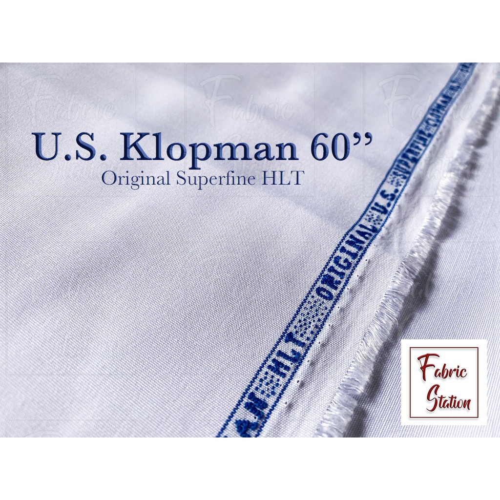 US Klopman / Clopman (Original Superfine HLT) 60" White Fabric for ...