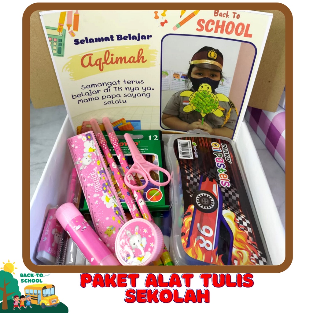 PERALATAN Complete stationery Package for Kindergarten, Preschool, Elementary School Children's ...