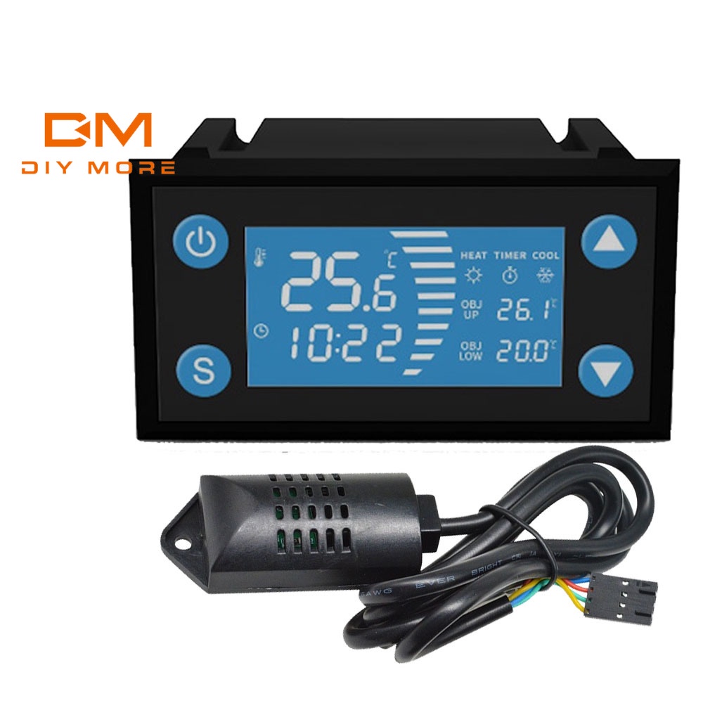 DIYMORE Intelligent Digital Lcd Temperature Humidity Controller Sht20 Sensor Ac110v-220v ...