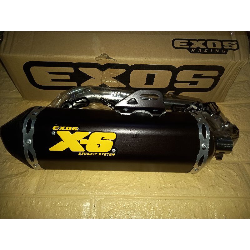 New exos pipe X6 for click v2/sporty/beat fi/nmax v1/mio i125/gravis ...