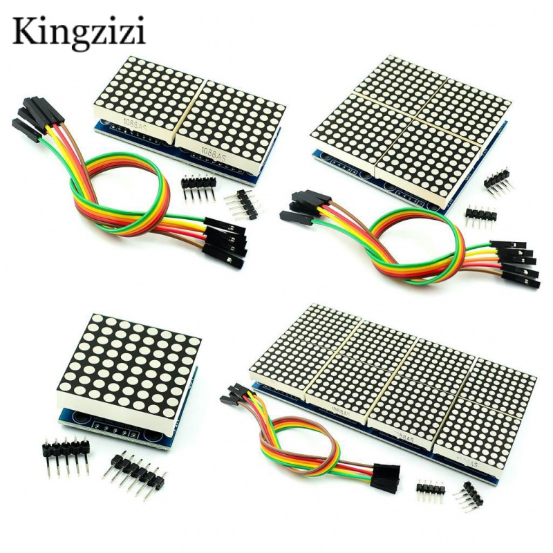 Max7219 Dot Matrix Module Microcontroller Module Diy Kit Mcu Led 6180