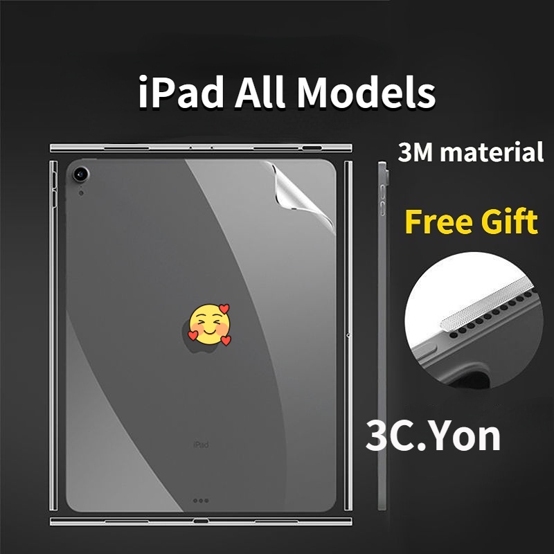 For Ipad Sticker Transparent Matte Gray Black For iPad Pro 2021 2020 ...