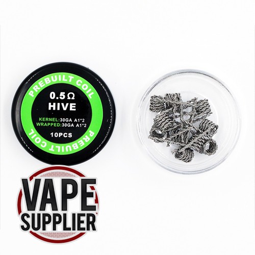 10Pcs/Box Prebuild Coil Wire for RDA RTA RBA Alien Clapton Flat Twisted ...