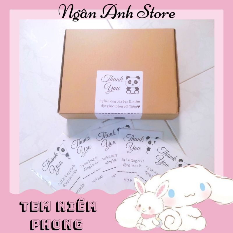Set of 10 sheets of cute paper to seal boxes (with 10 thank you ...