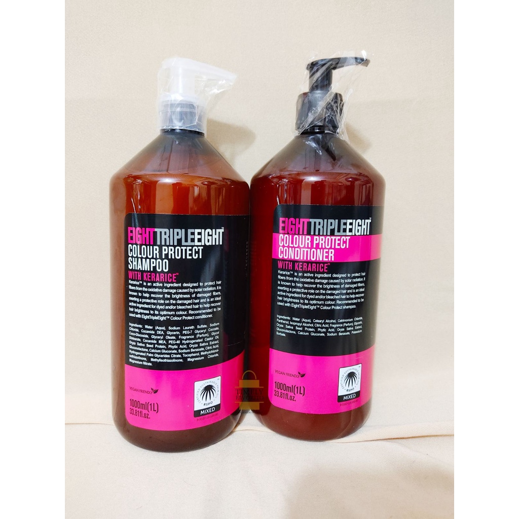 Eight Triple Eight Color Protect Shampoo/Conditioner 1L | Shopee ...