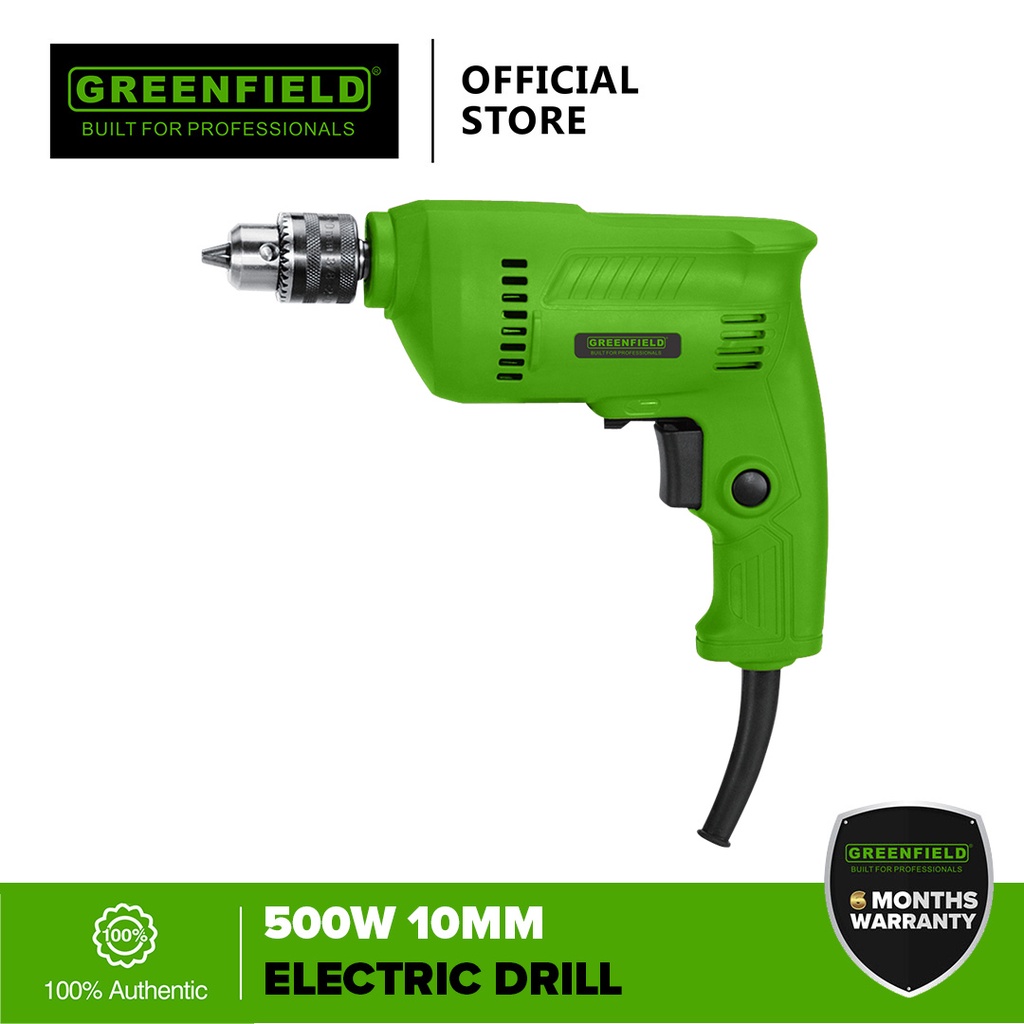 Greenfield Electric Drill 500W - Power Tools/Home Improvement | Shopee ...