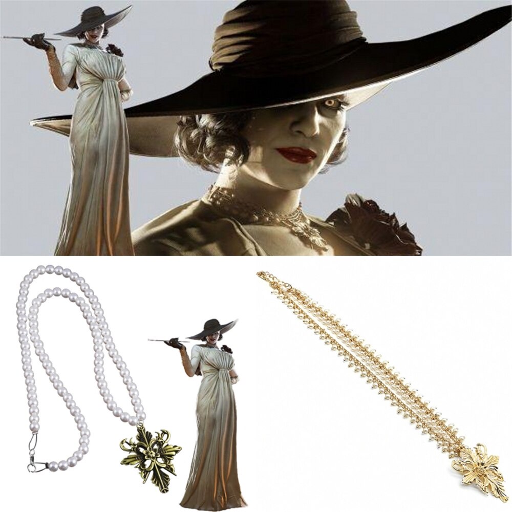 Village Lady Alcina Dimitrescu Cosplay Necklace Pendant Necklaces ...