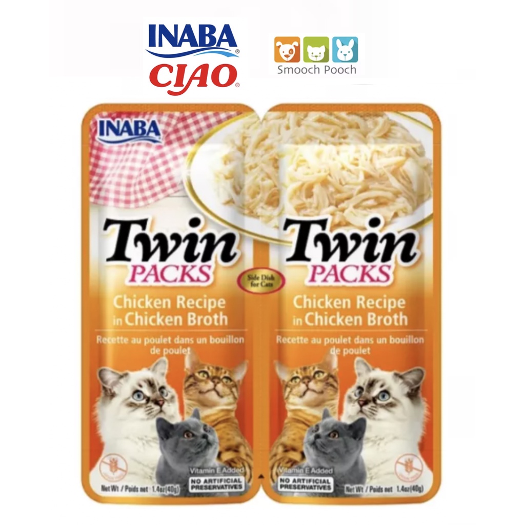 Inaba Twin Packs Chicken Recipe in Chicken Broth USA802 Cat Wet Food ...