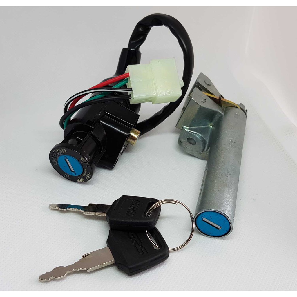 GRS Honda XRM 110 Ignition Key (Lock Set) Complete with Compartment ...