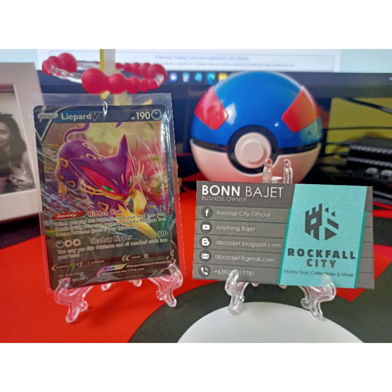 Pokemon TCG - LIEPARD V 104/198 Ultra Rare - Chilling Reign | Shopee ...