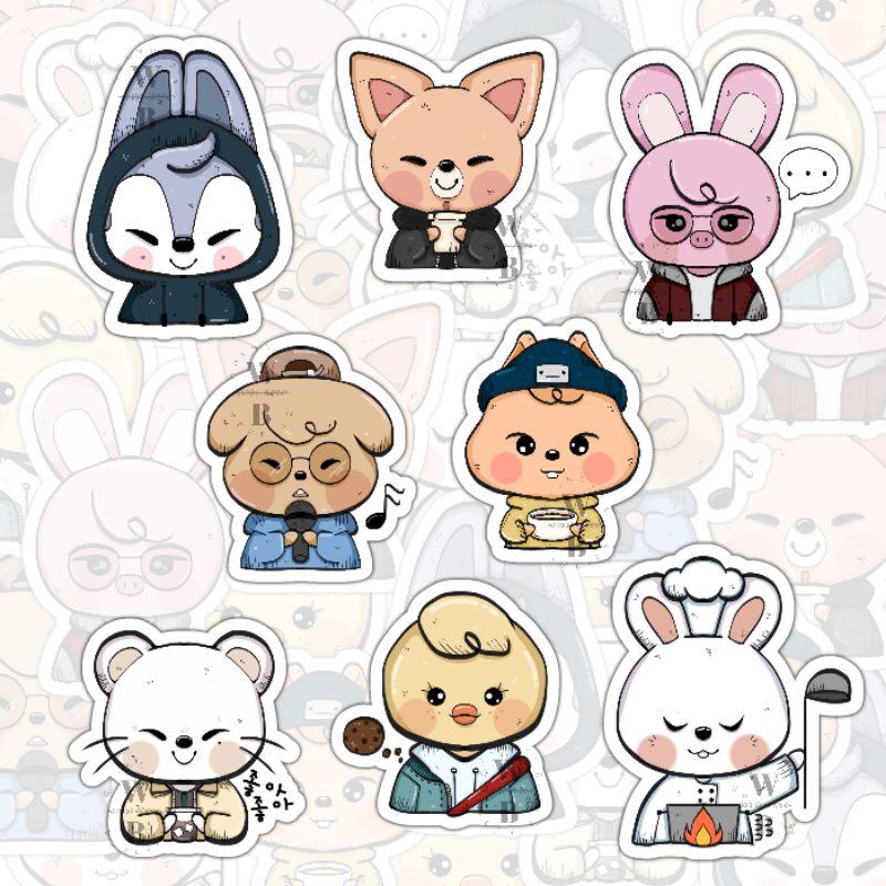 Skzoo stickers (OT8 Vinyl Waterproof) | Shopee Philippines