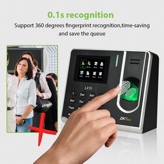 ZKTeco LX15 Absence Machine Fingerprint Attendanc Clock Time Attendance Recorder Punch Card ...