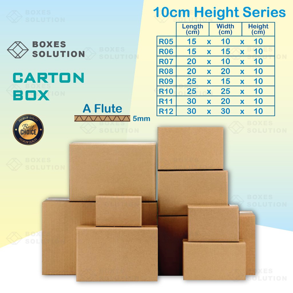10cm Height Paper Box Carton Box Packing Box Packaging Box Box Kotak ...