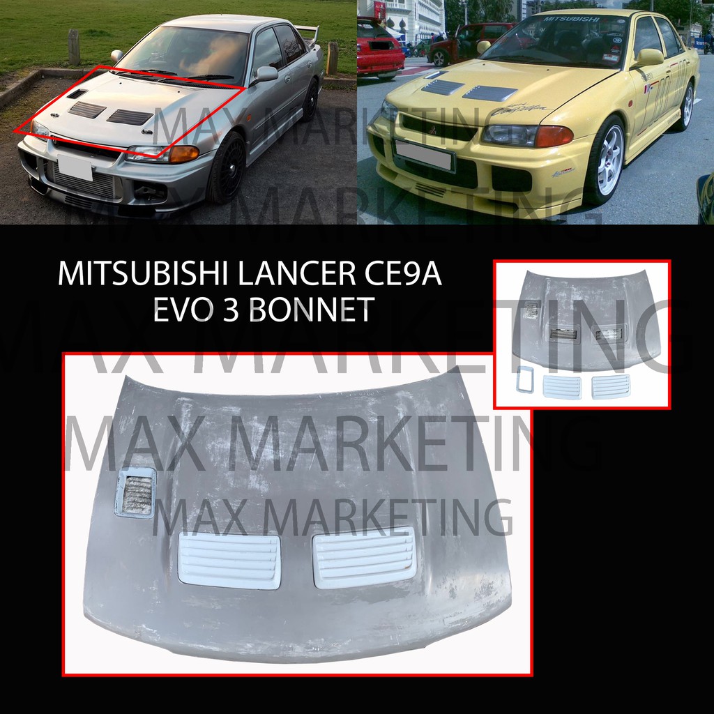 MITSUBISHI LANCER CE9A EVO 3 E3 BONNET BONET | Shopee Philippines