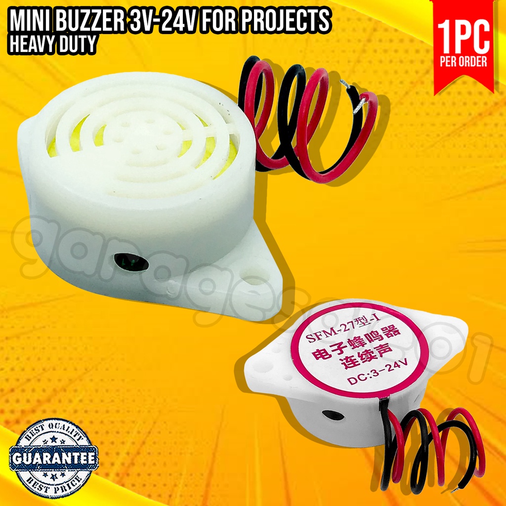 GS SFM-27 DC 3–24V Electronic Buzzer – 95dB Sound Alert for DIY ...