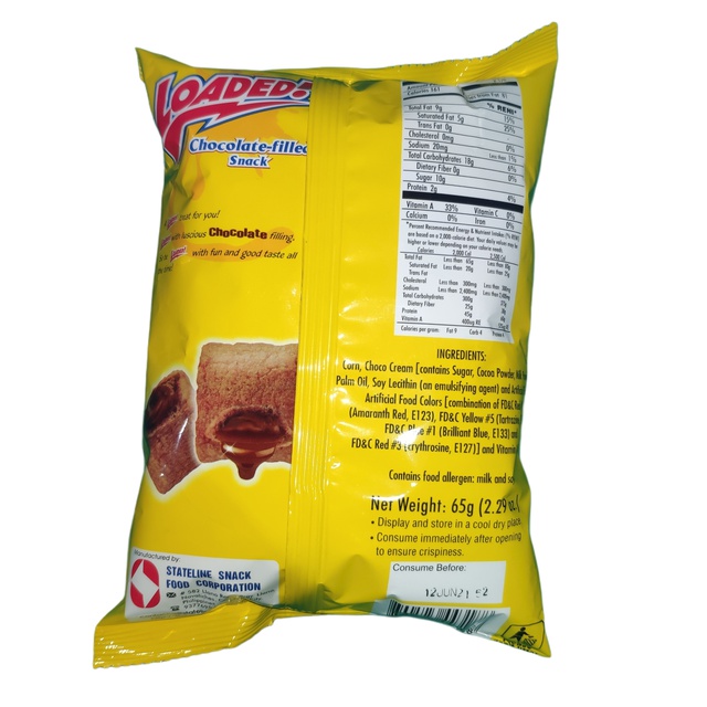 Loaded Choco Filled Snack 65g | Shopee Philippines