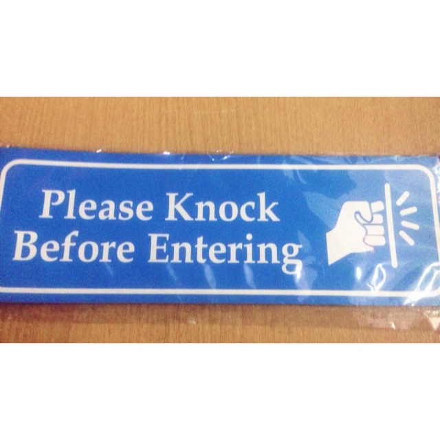 Please Knock Sticker 10x30cm | Shopee Philippines