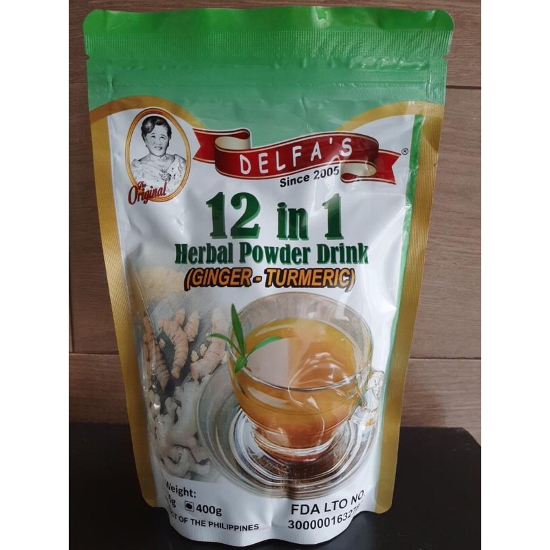 Original Delfa’s 12 in 1 Turmeric Tea Drink | Shopee Philippines