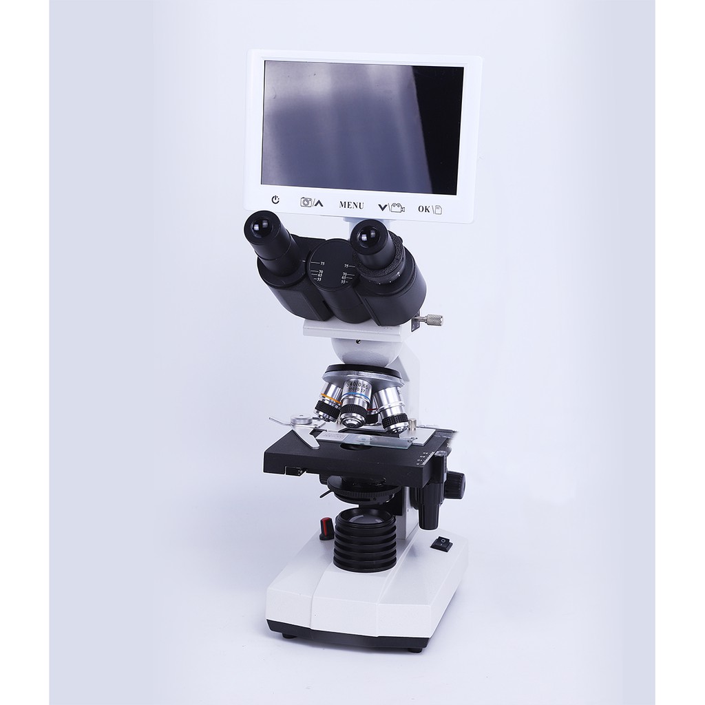 Professional Biological Microscope 40X-2500X LED Digital Trinocular ...