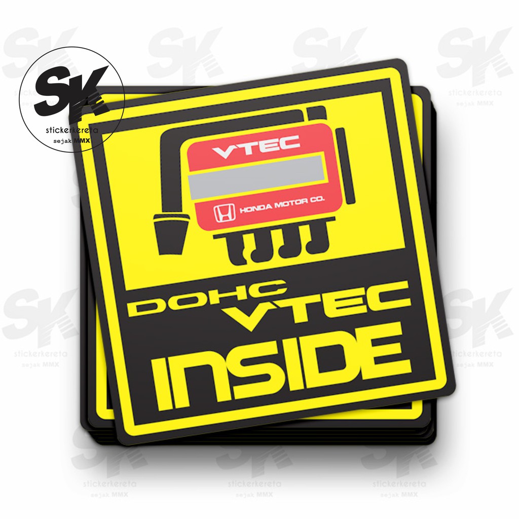 DOHC VTEC Inside Logo Sticker Vinyl | Shopee Philippines