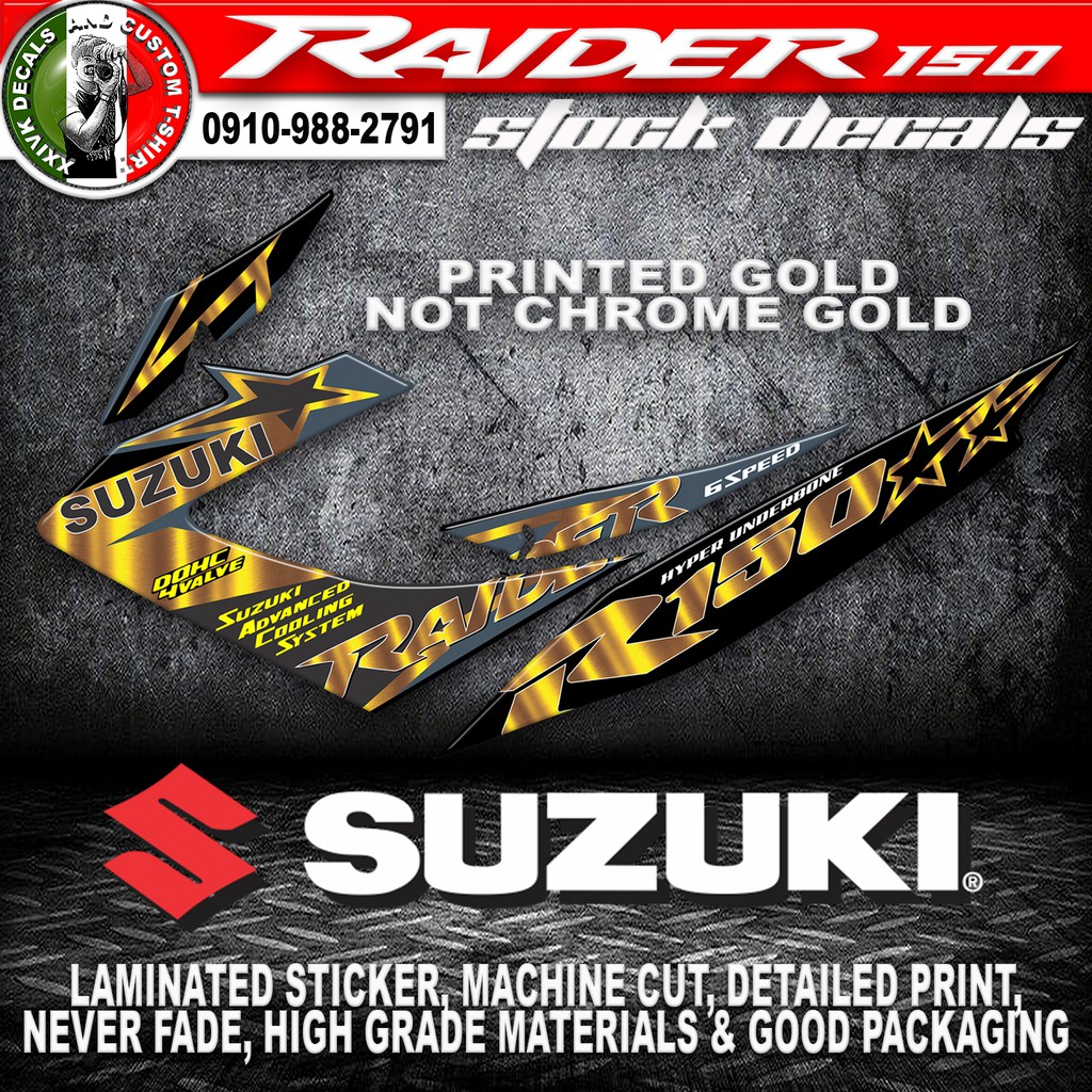Raider 150 decals stock sticker | Shopee Philippines