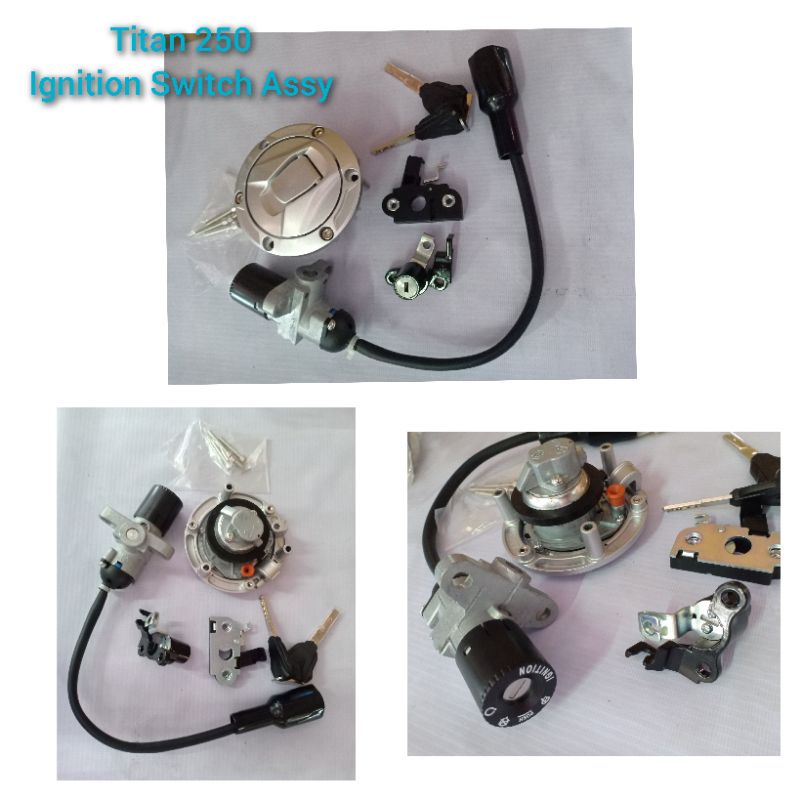 Titan 250 Ignition Switch Assy W/ Gas Tank Cup (Rusi) | Shopee Philippines
