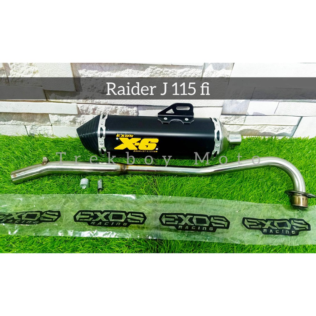 Raider J 115 fi Exos X-6 Silent PIPE / Muffler Full Exhaust System ...