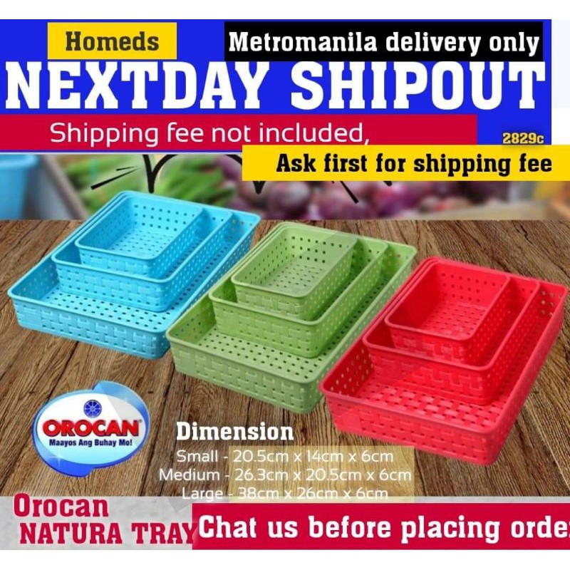 orocan natura tray basket metromanila | Shopee Philippines