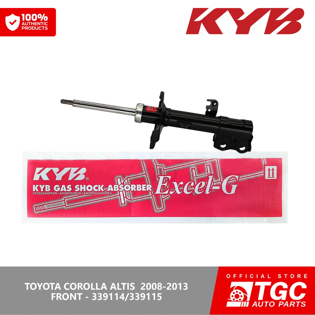 KYB KAYABA Excel G Front Shock Absorber Toyota Corolla 2007 - 2012 ...