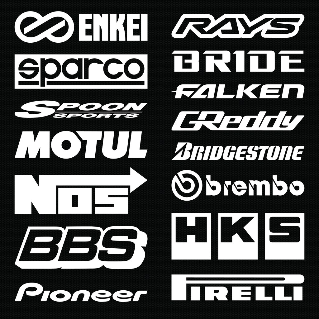 5 inches sponsor logo outdoor sticker (all items are sold separately ...