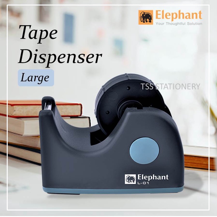 ELEPHANT Tape Dispenser Large L-01 Tape Cutter Tapes & Dispenser Office ...