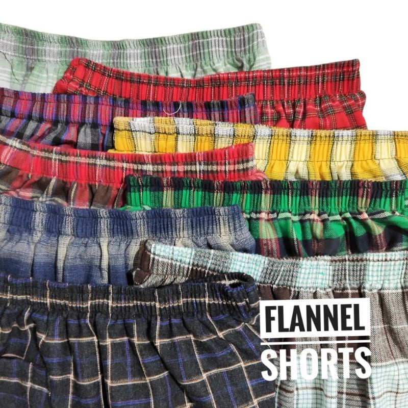 Flannel Shorts Pranela Pambahay Shorts | Shopee Philippines