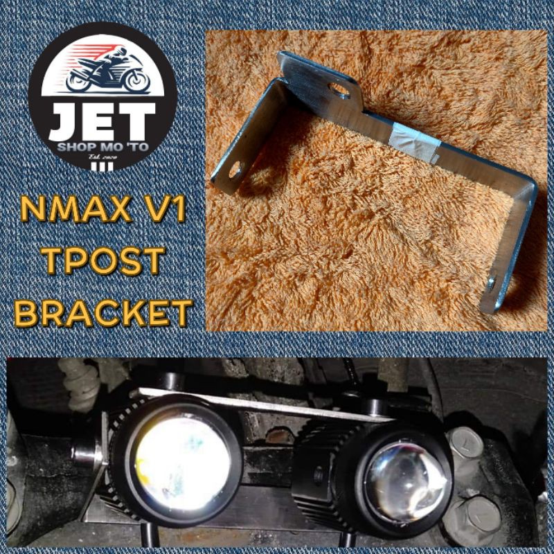 MINI-DRIVING LIGHT T-POST BRACKET (NMAX V1) | Shopee Philippines