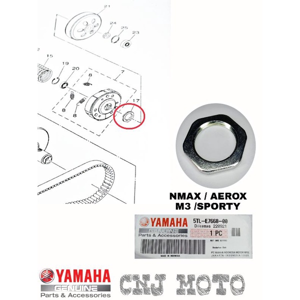 TORQUE DRIVE NUT FOR MIO NMAX AEROX M3 | Shopee Philippines