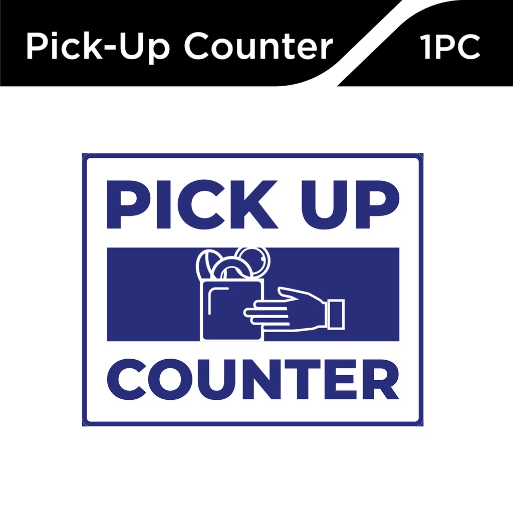 Dsign Pick up counter 10x8inches for restaurant, etc. l waterproof l ...