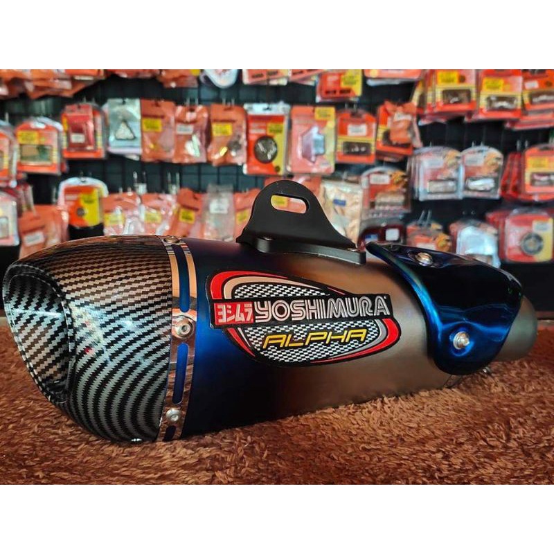 YOSHIMURA ALPHA WHALE w/ SILENCER TITANIUM Muffler Pipe Exhaust ...