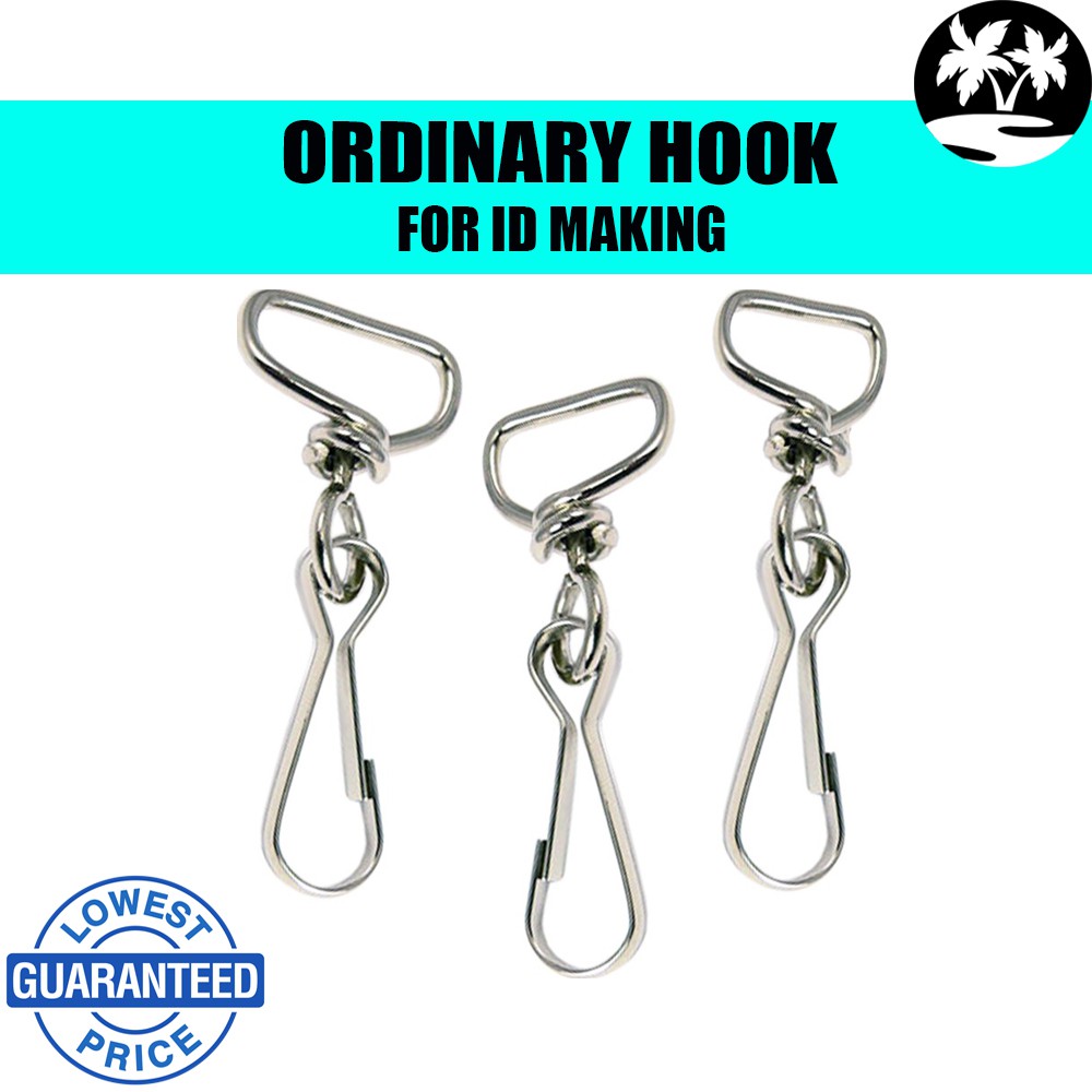 [100PCS] Ordinary Hook 1" 3/4" 1/2" for ID and Lanyard Making | Shopee Philippines