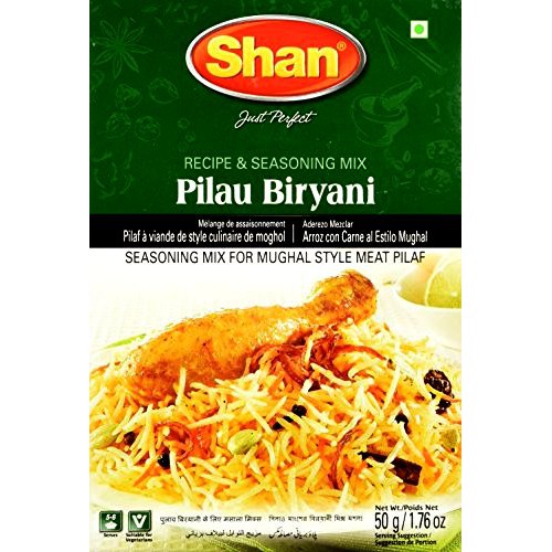 Shan Pilau Biryani Spice Powder - Seasoning Mix For Mughal Style Meat ...
