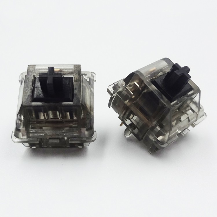 DUROCK L7 customized switch black transparent linear gold-plated spring ...