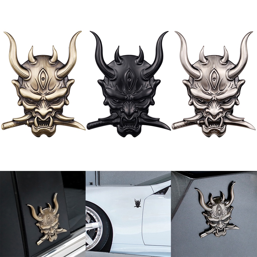 [ Japanese Oni Samurai Sticker for Car Motorcycle Decoration Sticker ...