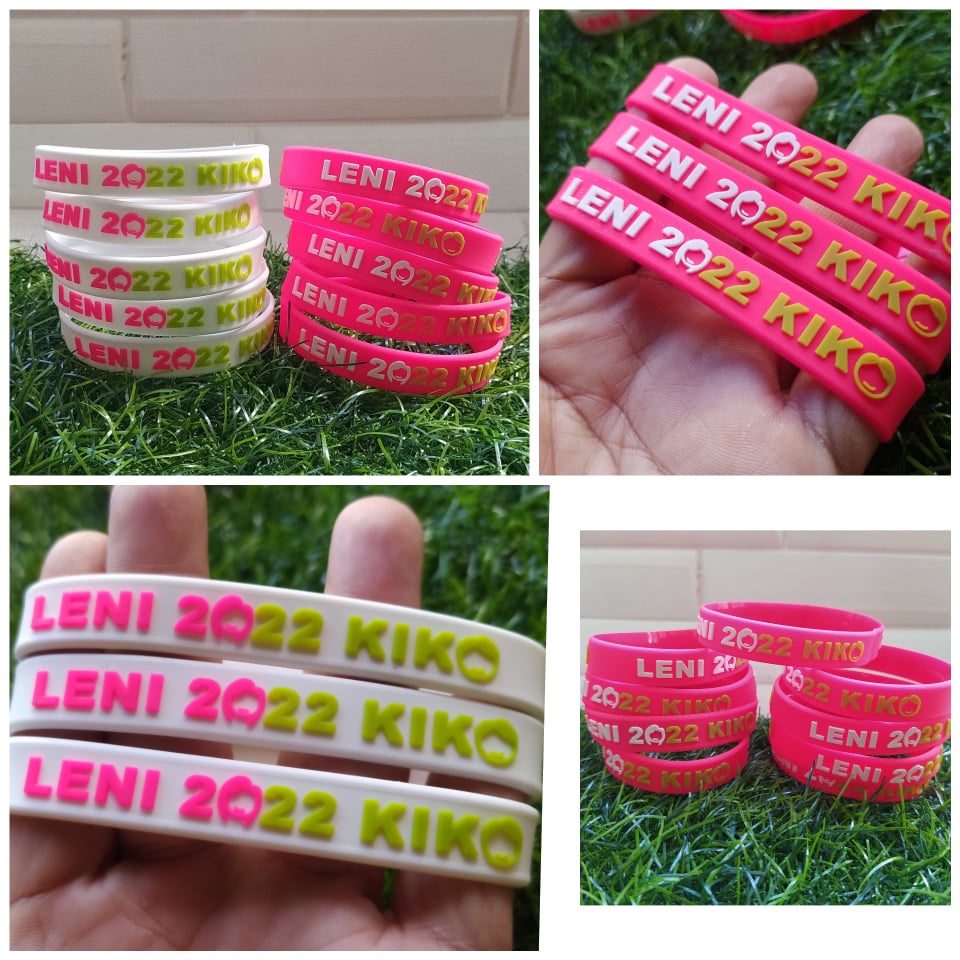 Let Leni Lead Robredo Kiko 2022 Baller Band Wristband Silicone Embossed ...