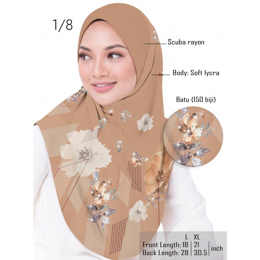 TUDUNG SARUNG NEALOFAR XL SIZE WITH NEALOFAR EMBLEM AND DIAMOND STONE ...