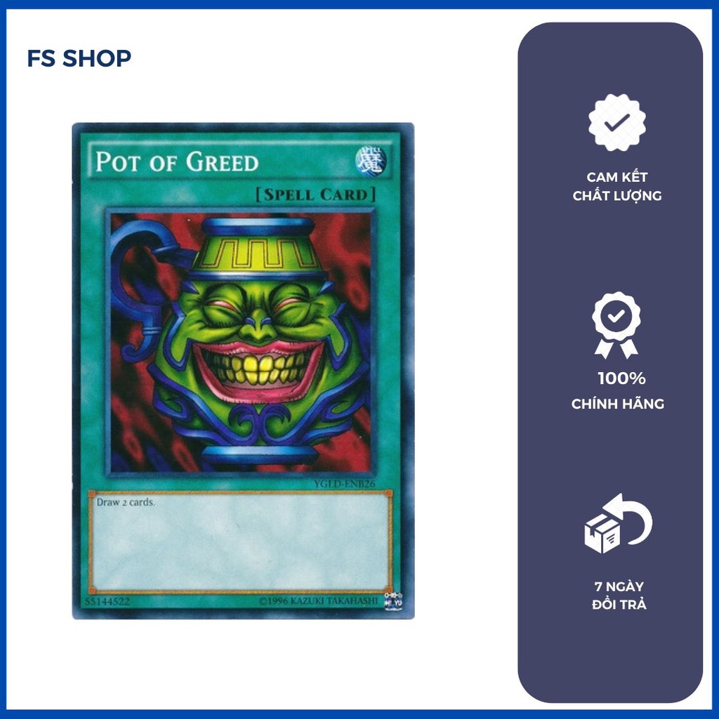 Genuine yugioh card Pot of Greed (Common) | Shopee Philippines