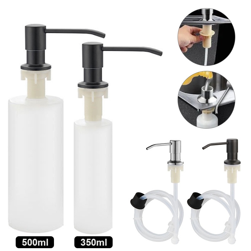 RAPP Stainless Steel Kitchen Sink Soap Dispenser Pump with Extension ...