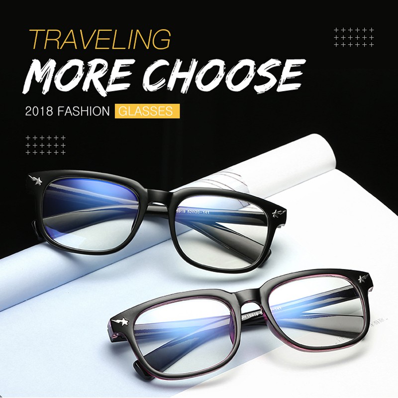 Eyeglasses Women Anti Computer Radiation Eyewear Reading | Shopee ...