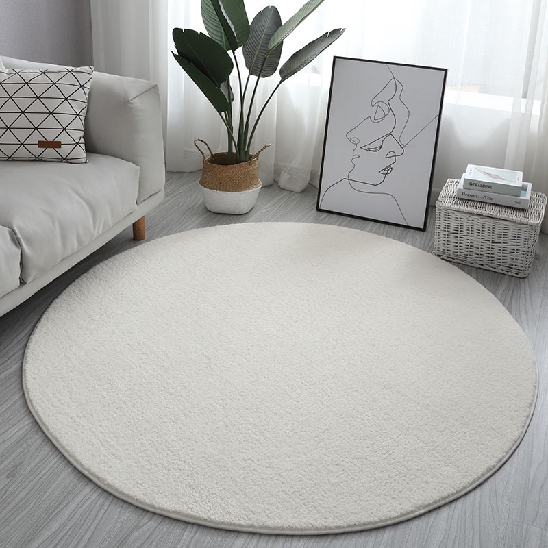 80/100/120CM Fluffy Carpet Round Floor Mat Tatami Rugs Sofa Ikea Home ...