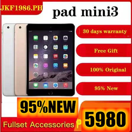 Pad Mini 3 Used Tablet ORIGINAL 100% / 3G+WIFI / 16GB 32GB 64GB ...