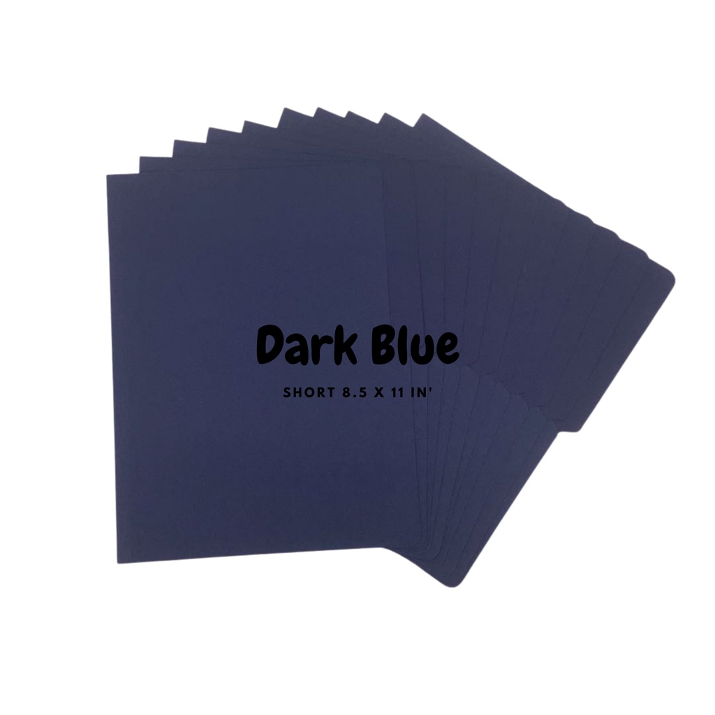 1pack (10pcs) Dark Blue Short Folder | GREENOCEAN | Shopee Philippines