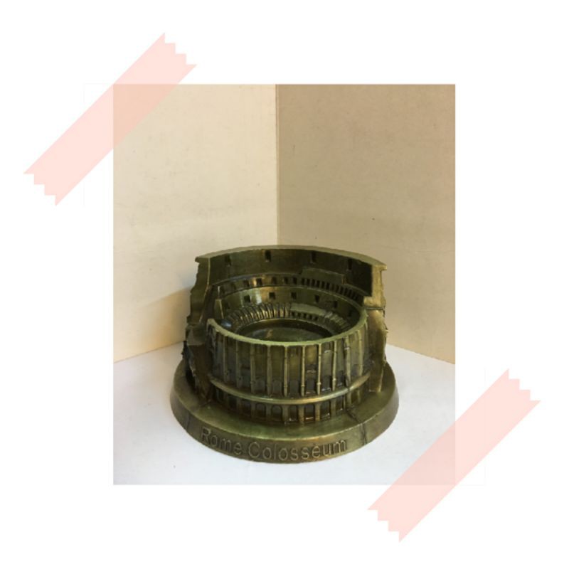 Colosseum Metal Model - Rome, Italy Famous Landmark Display | Shopee ...