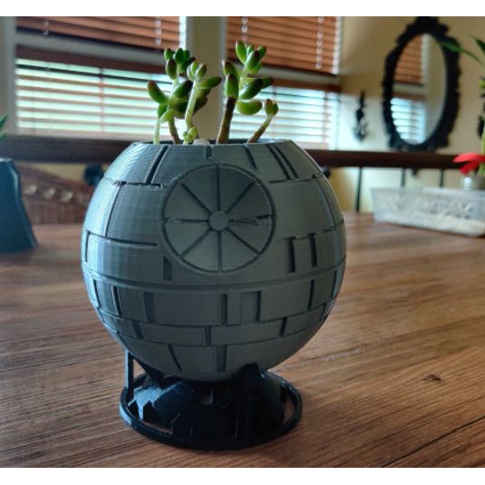 Star wars Death Star planter succulents plant pot plastic garden ...